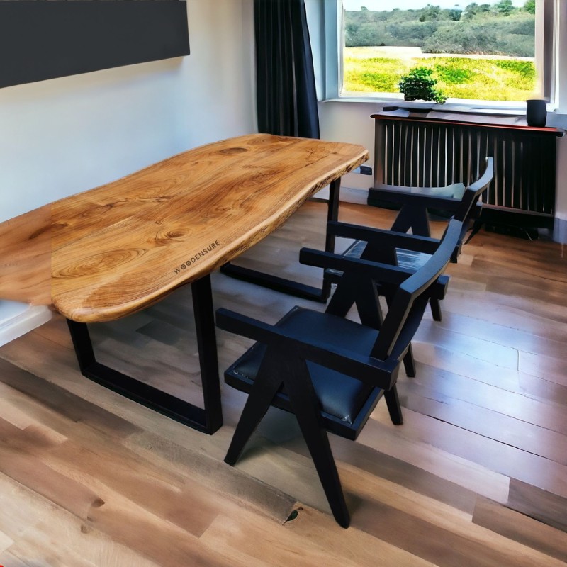 Natural Wooden Solid Wood Dining Table
