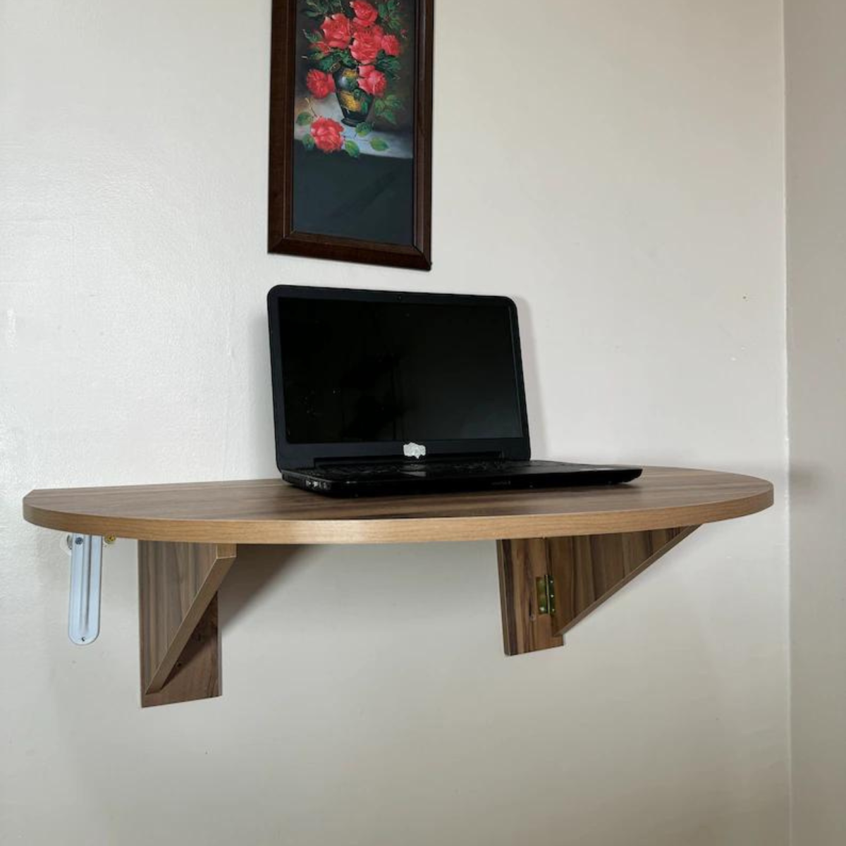 Shop CurveCraft Solid Wood Foldable Wall Mounted Table Desk| 44% off