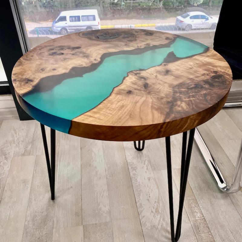 Epoxy Resin Side Table