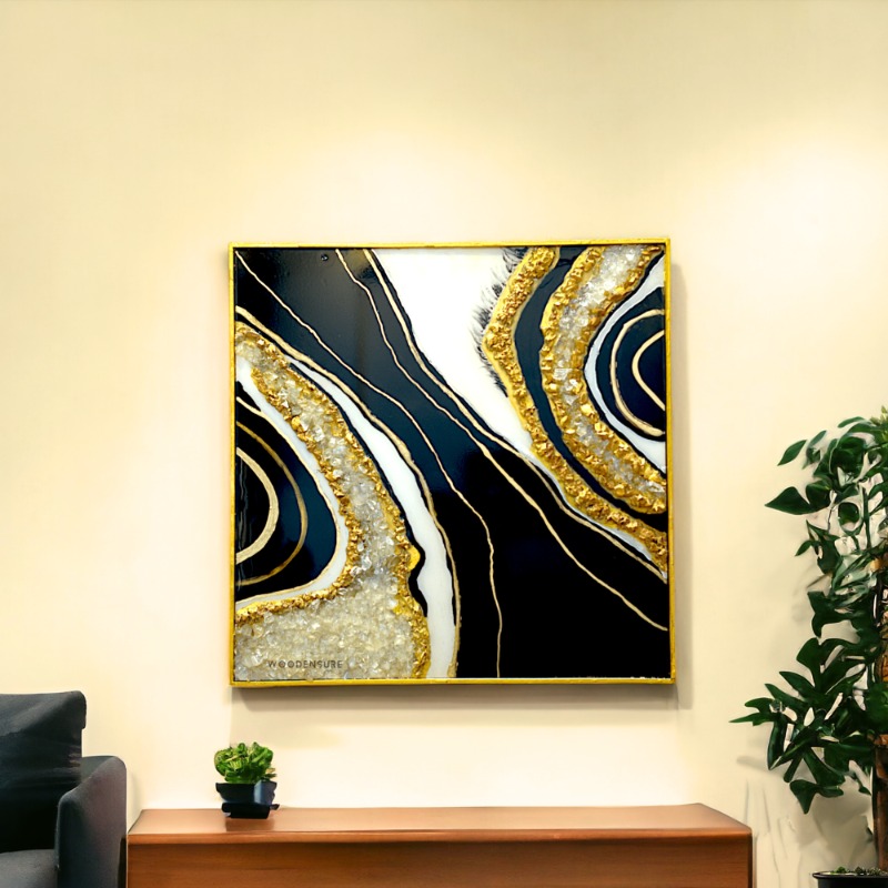 Epoxy Resin Wall Art Multipal River