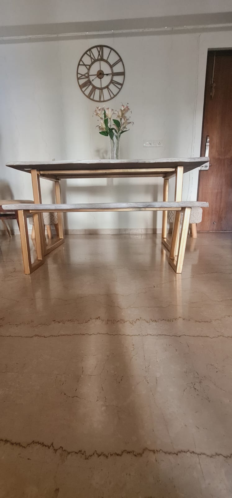 Waterfall Design Epoxy River Dining Table